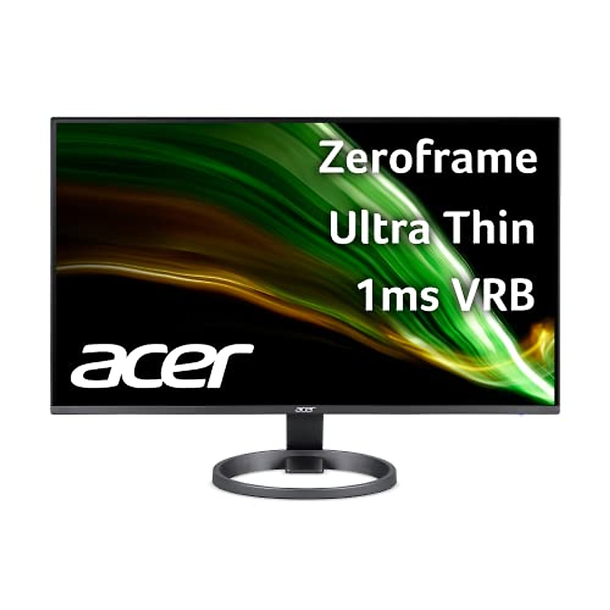 Acer R242Y Ayi 23.8" Full HD (1920 x 1080) VA Monitor | AMD FreeSync Technology | Ultra-Thin | Edge-to-Edge | Zero-Frame | 1ms VRB | 75Hz | HDMI & VGA ports