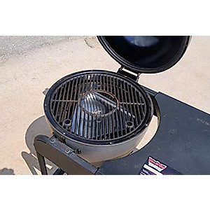 BBQube Heat Deflector/Drip Pan for Akorn Kamado Kooker Grill & Smoker, Stainless Steel, One Size