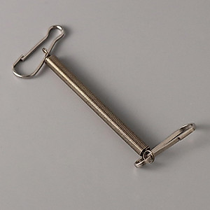 1Pc Silver Spring with Clip Used Singly Combination to Hold Water Dispenser Bottle for Animals Metal Spring Clip and Fasteners,Good Flexibility and Durable Pet Supplies,Feeding and Watering Supplies