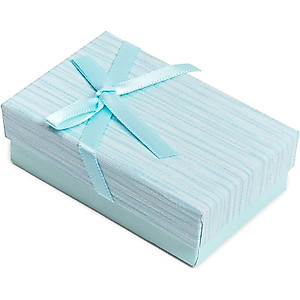 Bright Creations Jewelry Gift Boxes with Lids and Ribbon Bows (6 Colors, 2 x 3 x 1 in, 24 Pack)