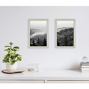 MCS Studio Gallery 12x18 Picture Frame Gray Woodgrain, Rectangle Photo Frame for Photos, Posters & Art Prints (2-Pack)