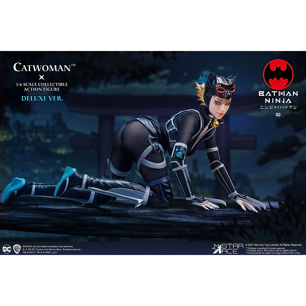 Star Ace Toys Batman Ninja: Catwoman (Deluxe Version) 1:6 Scale Collectible Action Figure, Multicolor