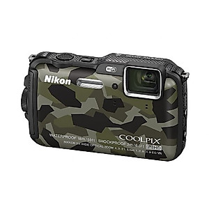 Nikon COOLPIX AW120 16.1 MP Wi-Fi and Waterproof Digital Camera with GPS and Full HD 1080p Video (Camouflage) (Discontinued by Manufacturer)
