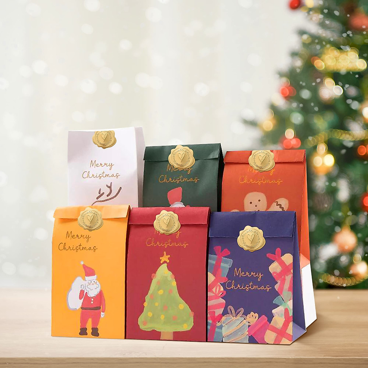 DreamBuilt 300pcs Gold Embossed Wax Seal Looking Heart Envelope Seals for Wedding Invitations / Greeting Cards / Party Favors, Self-Adhesive