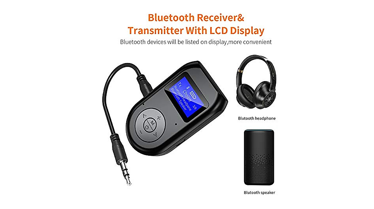 ZIIDOO Bluetooth 5.0 4-in-1 Adapter for TV, PC & Car - Low Latency