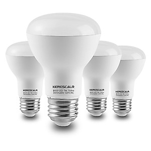 KENESCALR BR20 LED Bulb 5000K Daylight White 7W 50W 60W Equivalent 750LM Dimmable E26 Base Indoor Flood Light Bulbs for Recessed Can Ceiling Lighting 4-Pack