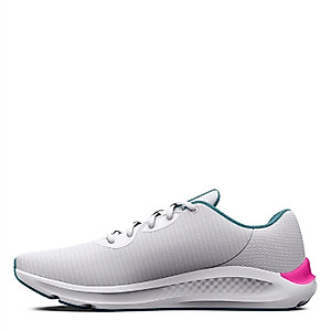 Under Armour Women's Charged Pursuit 2 Tech, (102) White/White/Black, 8.5, US