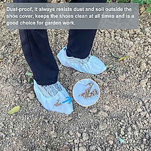 Sunshine post Shoe Covers Disposable,200Pack（100 Pairs）Boot Covers Waterproof Non Slip -Resistant One Size Fits Most for Rain Cleaning Indoor Floor Protection,White