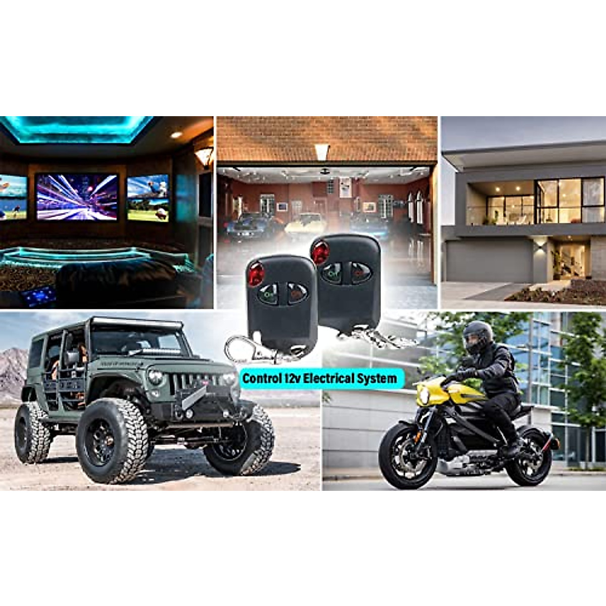 iMBAPrice 12V, 15 Amps, Heavy Duty Boat and Car Universal Remote Control Kit