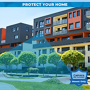 v3 Wyze Compatible Secure Suction Mount (Camera Not Included) – Bracket Shelf with Dual Suction Cups Allows 360 Swivel – Affixes to Window Glass, Mirror, and Smooth Surfaces by Arthon (v3, 1 Mount)