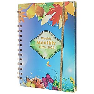 Cabilock 2023 Agenda Book Note Pads Portable Planner Books Planners 2023 Planner Weekly and Monthly Academic Notebook Schedule Planner Daily Planner 2023 Paper Coil Office Calendar Book