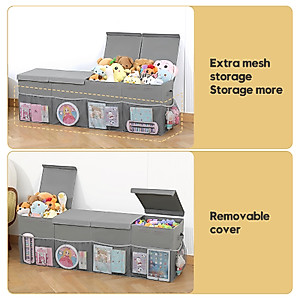 Beveetio Extra Large Toy Chest,Toy Box For Toddlers,Kids Toy Chests Organizers Storage For Blanket,Large Dog Toy Box Chest