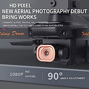 Mini Drone With 1080P Dual HD FPV Camera, FPV Foldable Remote Control Toys Gifts For Boys Girls, with Carrying Case, 𝖮𝗇𝖾 𝖪𝖾𝗒 Take Off/Land, Altitude Hold, Speed Adjustment