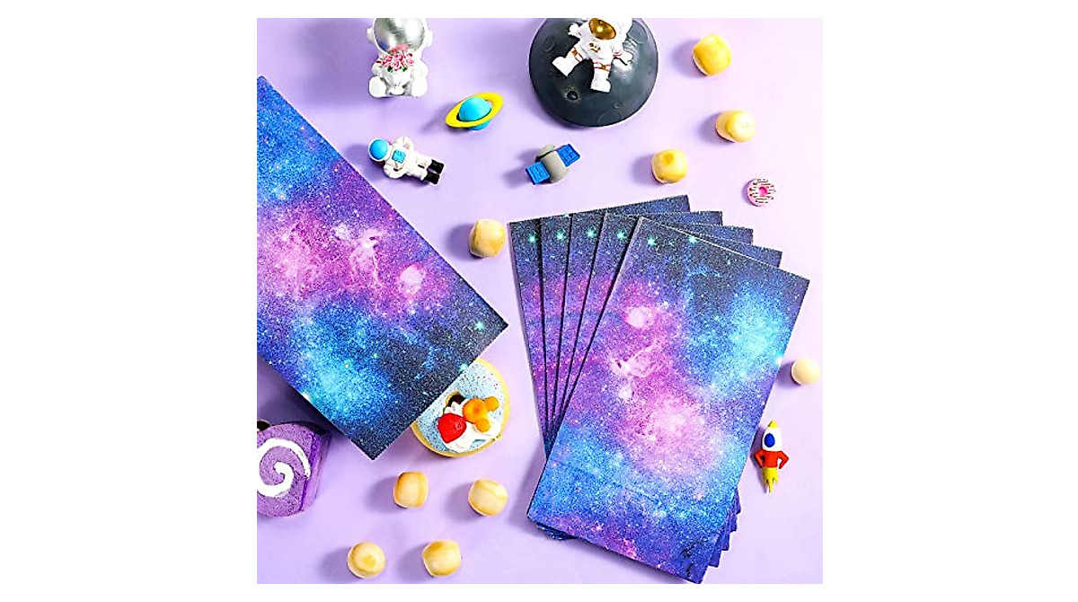 28 Pack Galaxy Favor Bags for Space Themed Parties and Events