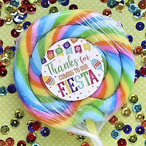 Taco 'Bout a Baby Thanks for Coming to Our Fiesta Stickers - 40 Labels