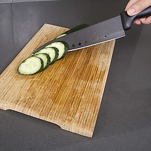 Kitchen + Home Non Stick Sushi Knife - The Original 8 inch Stainless Steel Non Stick Multipurpose Chef Knife