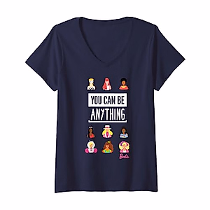 Barbie 60th Anniversary You Can Be Anything V-Neck T-Shirt