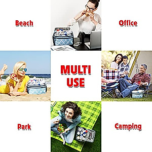 dbest products Ultra Compact Cooler Smart Cart Lunch Bag Insulated Tote Women Men Camping Accessories Beach Loncheras para Mujer Hombres