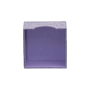 Household Essentials 2-Pack of Drawer Organizers, Sturdy Chipboard Wrapped In Soft Polyester Fabric, Stylish and Functional Storage Solution, 3” H x 6” W x 6” D, Iris