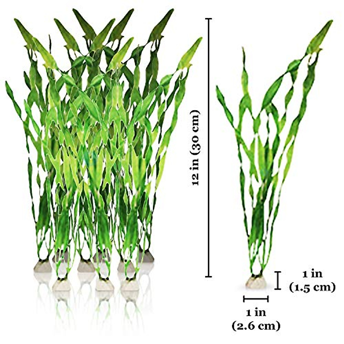 JOR Artificial Vallisneria Spiralis Plant, Aquarium Decor, Create Aquatic Forest, 10-Pcs