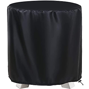 TripDock 22.8 Inch Fire Pits Cover-Waterproof 600D Heavy Duty Round Fire Bowl Cover