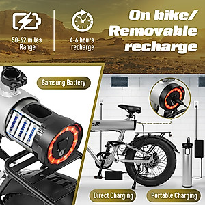 Adult Electric Bike 1200W Motor 32MPH, 48V 20AH Removable Battery EBike 20x4.0 Fat Tires, Beach Mountain Off-Road E Bbikes with Dual Shock Absorbers Bicicletas