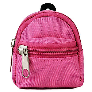 Aniwon 8PCS Doll Backpack for Doll Bags, Cute Zipper Backpack Mini Doll Bag Doll Accessories for Doll Backpack Doll Accessories
