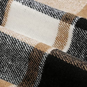 OutTop Plaid Skirts for Women, Womens High Waist Plaid Skirt Fall Winter Bodycon Pencil Wool Mini Skirts