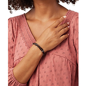 Lucky Brand Silver Leather Bracelet