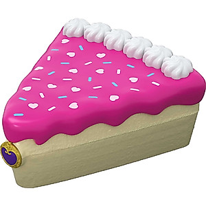 Polly Pocket Playset, Travel Toy with 2 Micro Dolls & 3 Accessories, Pocket World Birthday Cake Bash Compact