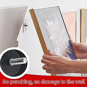 Benksaas Drill Free Adhesive Hooks, 2024 Upgraded Adhesive Wall Mount Screw Hooks, Nail Free Wall Hangers, Seamless Screws for Wall Mount, Kitchen, Bathroom, Home (12, 2.36 * 2.36 in)