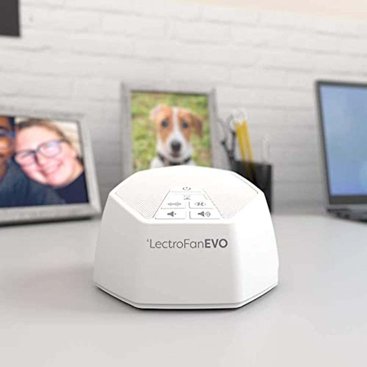 LectroFan EVO Guaranteed Non-Looping Sleep Sound Machine with 22 Unique Fan Noise Sounds, White Noise Machine for Sleeping Adult and Ocean Sounds, with Sleep Timer - White (Renewed)