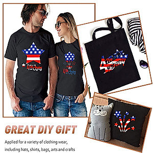 Valentine Sticker Independence Day HTV Vinyl Heat Transfer Vinyl Rainbow Stripe Pattern Vinyl Vinyl Bundling Roll Soft Metal HTV Vinyl For Ironing Clothes And Other Fabrics Food Blogger (A, One Size)