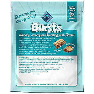 Blue Buffalo Bursts Crunchy Cat Treats, Seafood 5-oz Bag