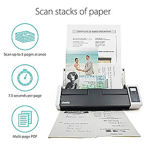 Doxie Q2 — Wireless Rechargeable Document Scanner with Automatic Document Feeder (ADF)