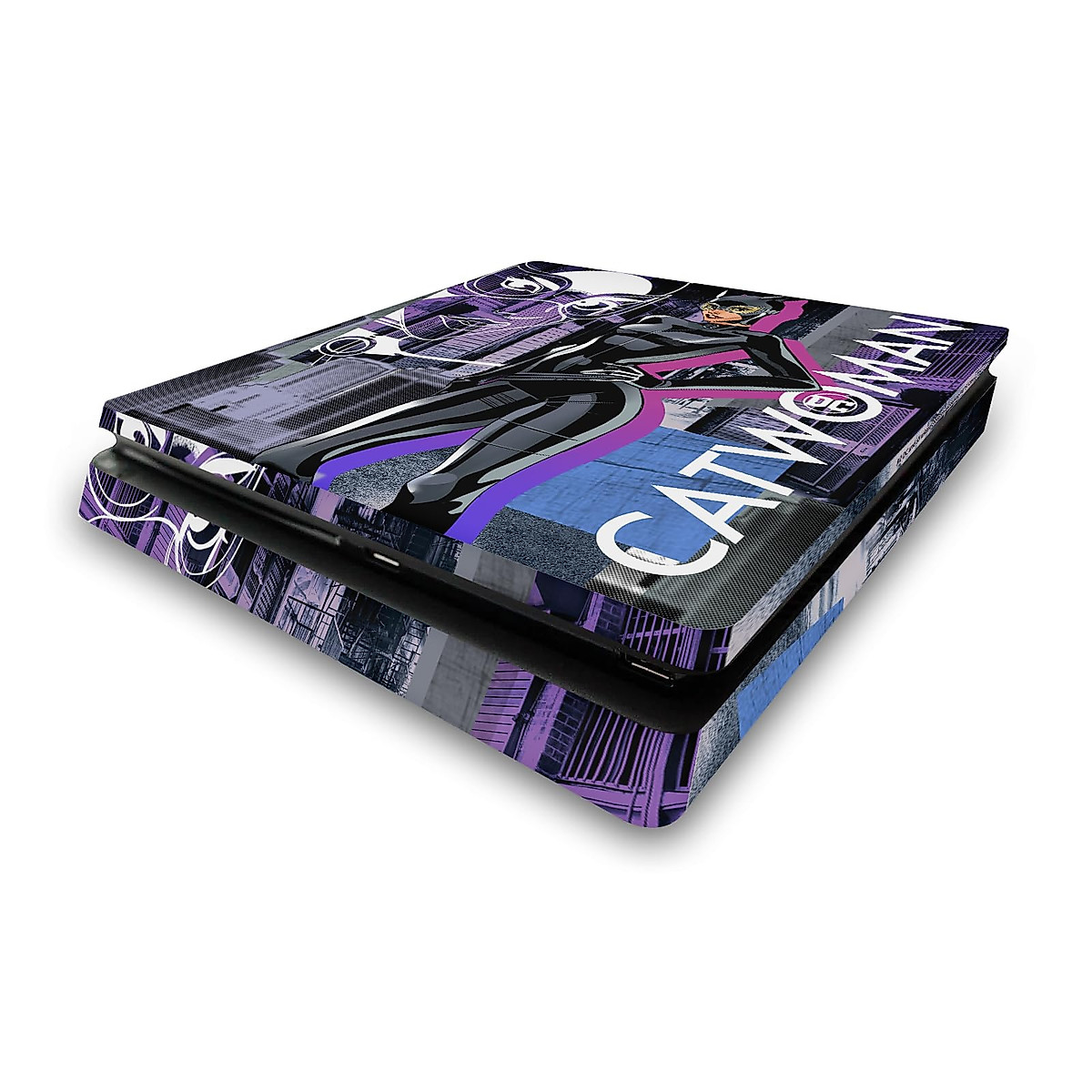Head Case Designs Officially Licensed DC Women Core Catwoman Compositions Vinyl Sticker Gaming Skin Decal Cover Compatible With Sony PlayStation 4 PS4 Slim Console