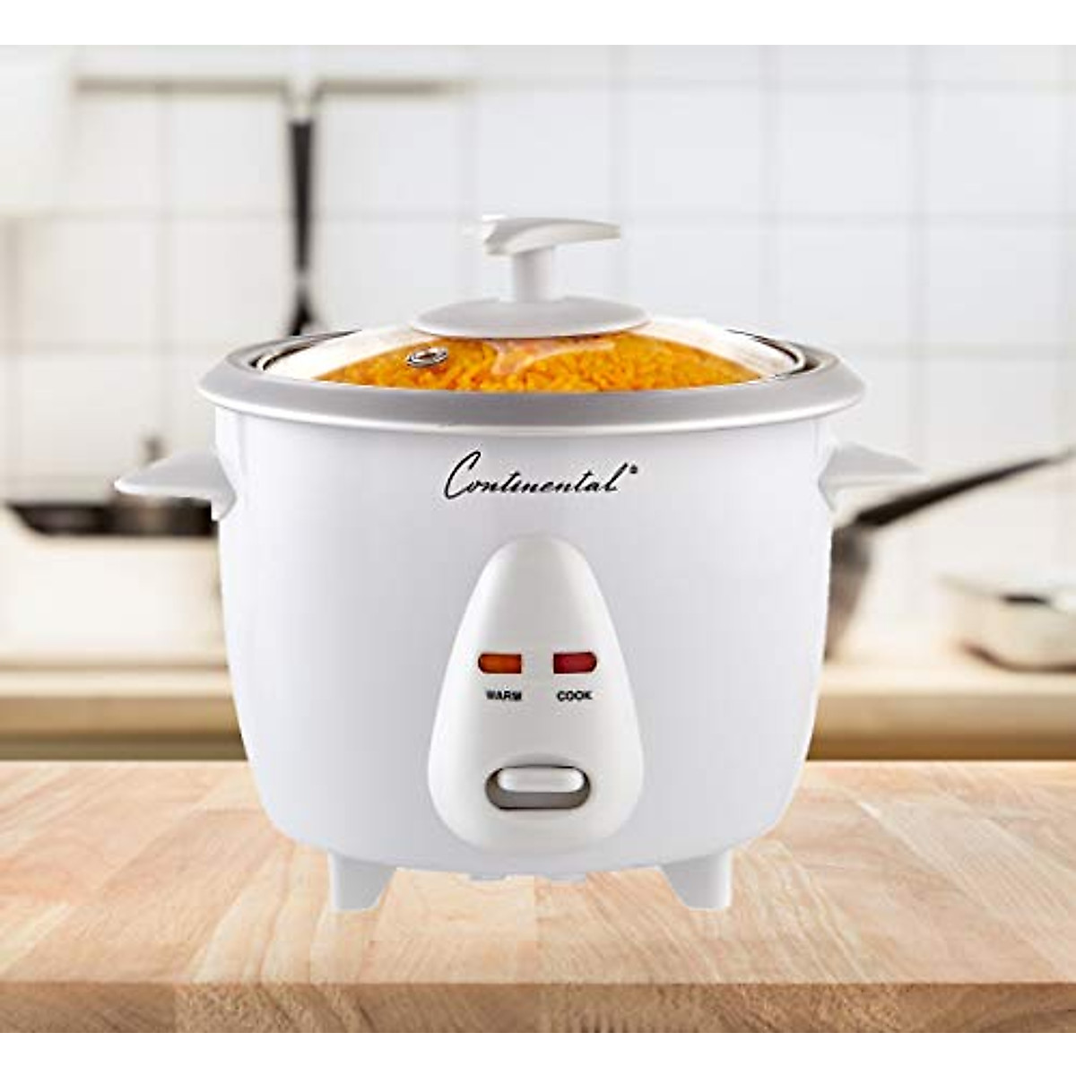 Continental Electric CE23201 6 Cooker, uncooked rice, 3-Cup (Cooked), White