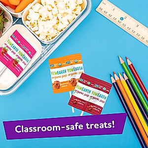 YumEarth Organic Pops Variety Pack, 14 Fruit Flavored Favorites Lollipops, Allergy Friendly, Gluten Free, Non-GMO, Vegan, No Artificial Flavors or Dyes