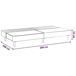 loibinfen 2-Seater Modern Sofa Bed Blue Velvet, 78.7"x39.4"x12.6" (Style B)