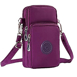 WITERY Waterproof Nylon Cute Crossbody Cell Phone Purse Smartphone Wallet Bag for Women Teen Girls