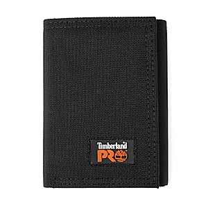 Timberland PRO Men's Cordura Nylon RFID Trifold Wallet with ID Window