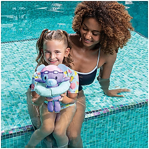 Swimways Huggable Floating Water Stuffed Animal, Bath Toys and Pool Party Favors 2-Pack for Kids Ages 1+, Blue and Purple
