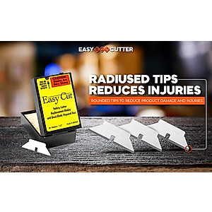 Easy Box Cutter Standard Replacement Blades, 81 Count - Utility Knife Blade, Box Cutter Blades, Standard, Premium Carbon Steel, Extended Durability