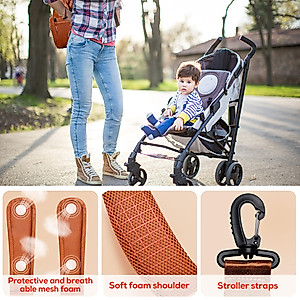 Bubblbay Diaper Bag Backpack, 16 Large Pockets Multifunctional Portable Baby Travel Bags for Boys Girls, 900D Waterproof Baby Diaper Bag