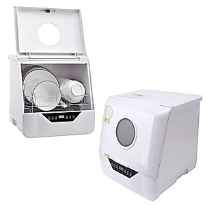 Countertop Dishwasher Mini, Countertop Dishwashers 800W Automatic Proof Portable Mini Dishwasher Compact Dishwasher for Small Apartments Dorms Offices RV (US Plug 110V)