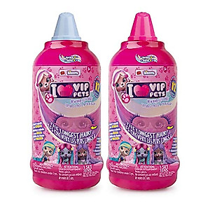 IMC Toys VIP Pets - Surprise Hair Reveal Doll - Series 1 Mousse Bottle - 2 Pack