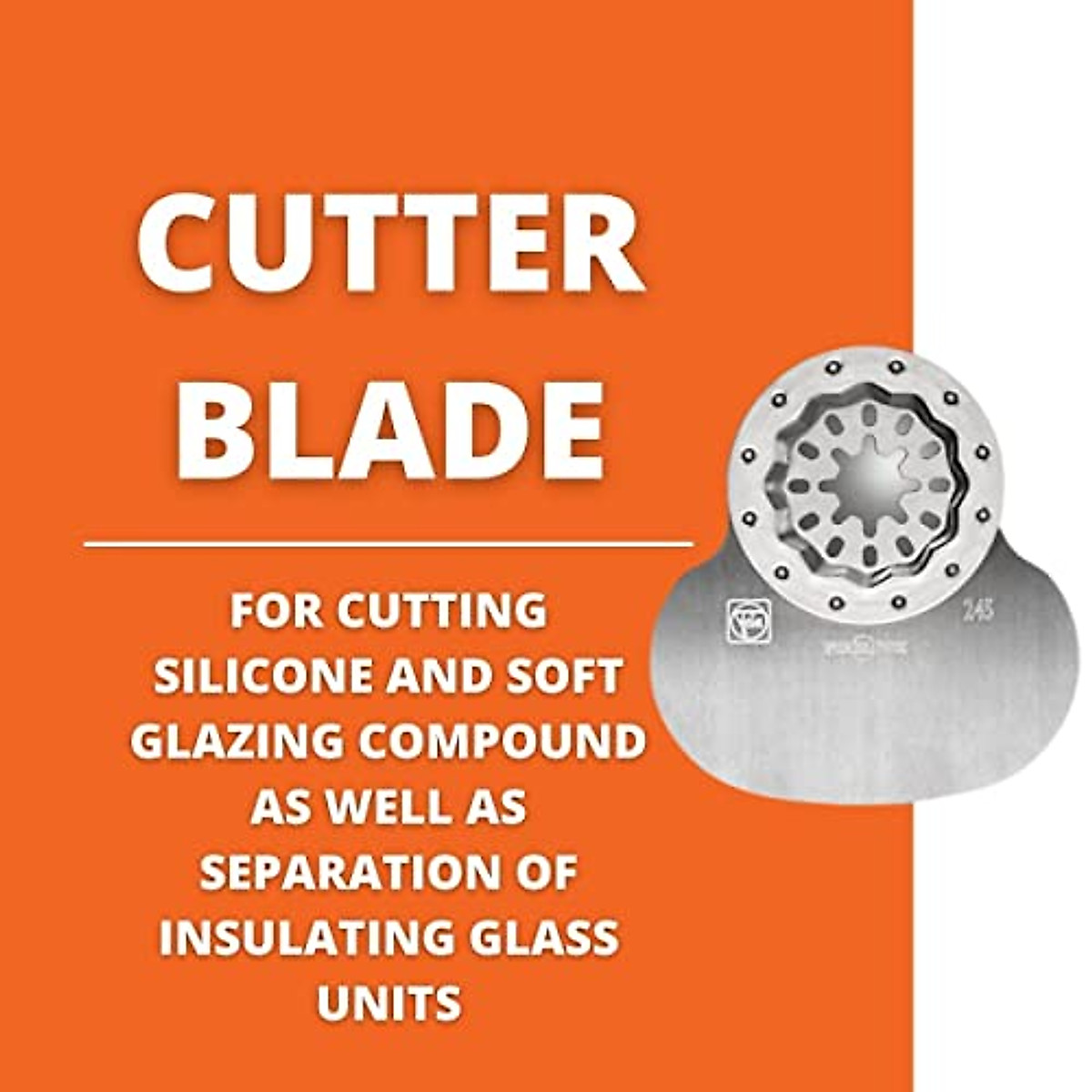 Fein StarLock Cutter Oscillating Blade - Mushroom-Shaped for Cutting Silicone and Soft Glazing Compounds - Fits Most Multitools - 5-Pack - 63903245230