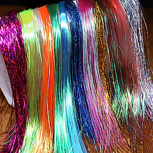 Fly Tying Materials 12 Colors Krystal Flash Ripple Flashabou Flies Fishing Lure Making Supplie