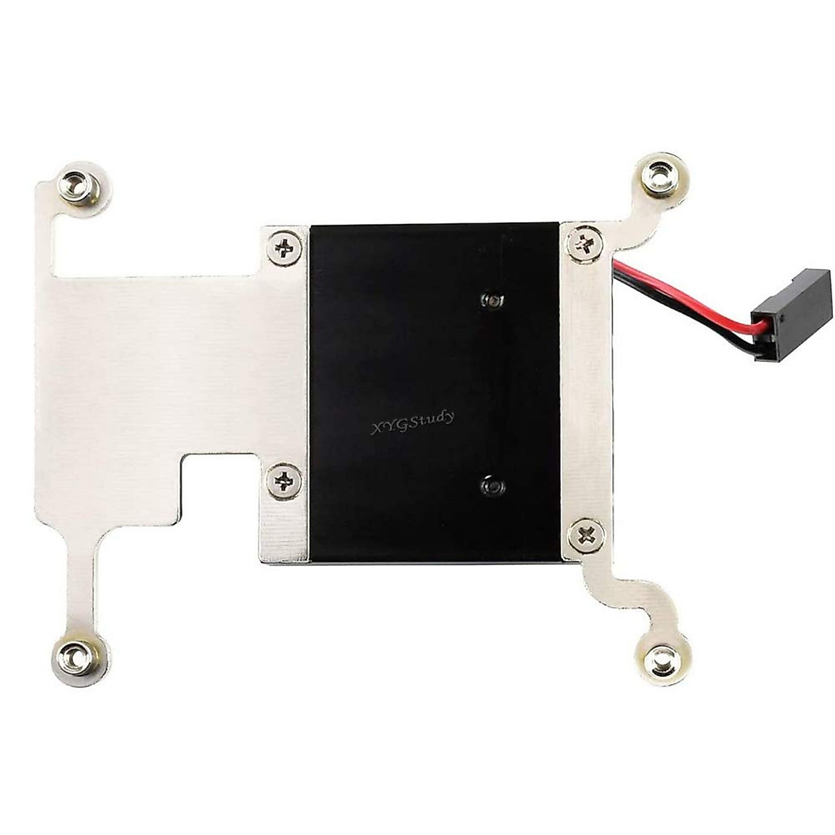 Cooling Fan for Raspberry Pi 4B/3B+/3B Low-Profile CPU with Aluminum Alloy Bracket and GPIO Fan Adapter @XYGStudy (PI-FAN-3007-B)