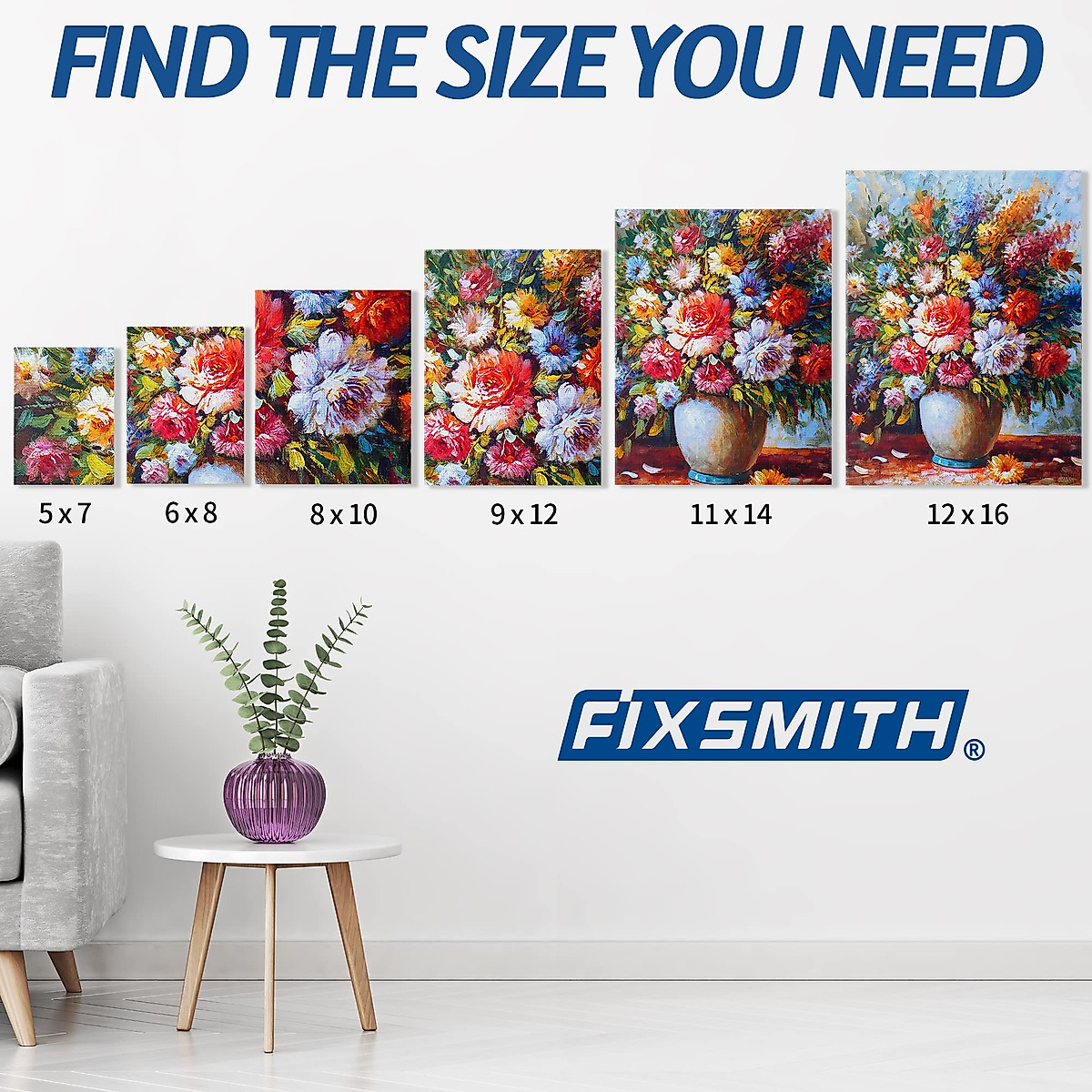 FIXSMITH Canvas Boards for Painting 12x16 Inch, Super Value 14 Pack Paint Canvases, White Blank Canvas Panels, 100% Cotton Primed, Painting Art Supplies